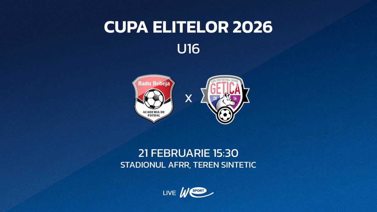 Cupa Elitelor. Academia Rebeja-UTM - CS Getica, de la 15:30 | FMF